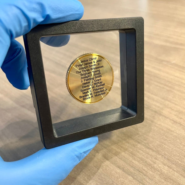 32mm Brass Coin w/ Priesthood Line AND Emblem on reverse side – LDS Oil ...